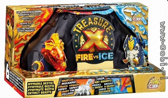 Treasure X Fire vs Ice Wymarła Bestia COBI 41571 - 12823454429 - oficjalne archiwum Allegro