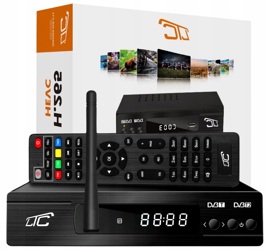 TUNER DEKODER TV NAZIEMNEJ HD DVB-T DVB-T2 / WiFi - 12374353452 ...
