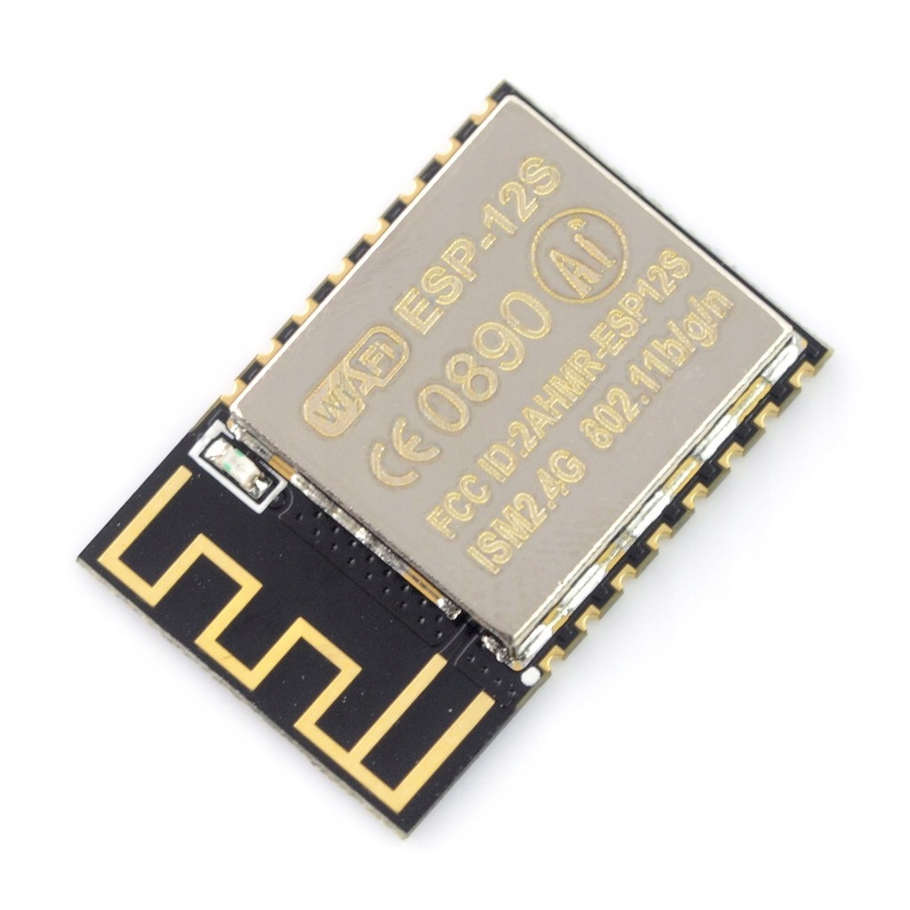 Moduł WiFi ESP-12S ESP8266 Black - 9 GPIO, ADC - 12626718256 ...