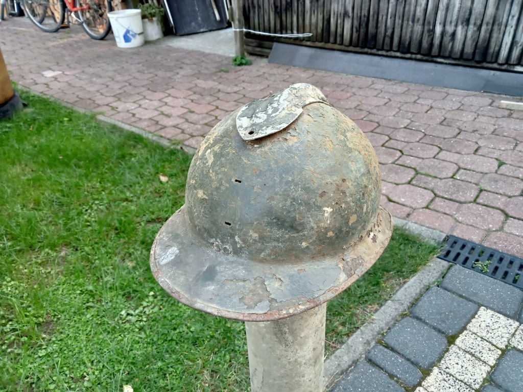 hełm adrian wz 26 II wojna 3 - 14346104162 - oficjalne archiwum Allegro