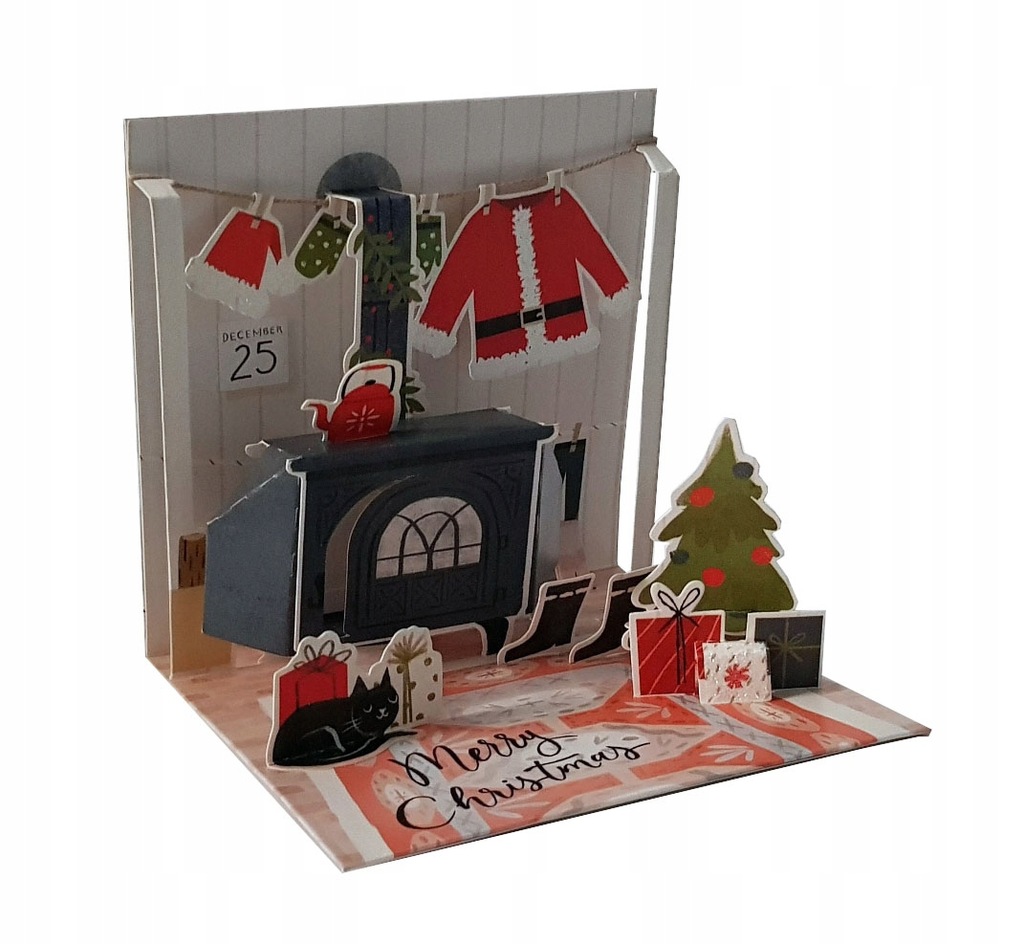kartka świąteczna POKOIK MIKOŁAJA super kartki 3d na święta - 14634463476 - oficjalne archiwum ...