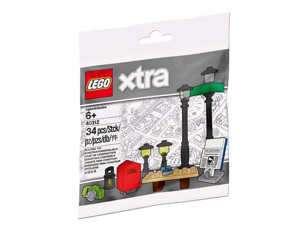 LEGO 40312 City Xtra Latarnie uliczne NOWE - 11523537962 - oficjalne ...