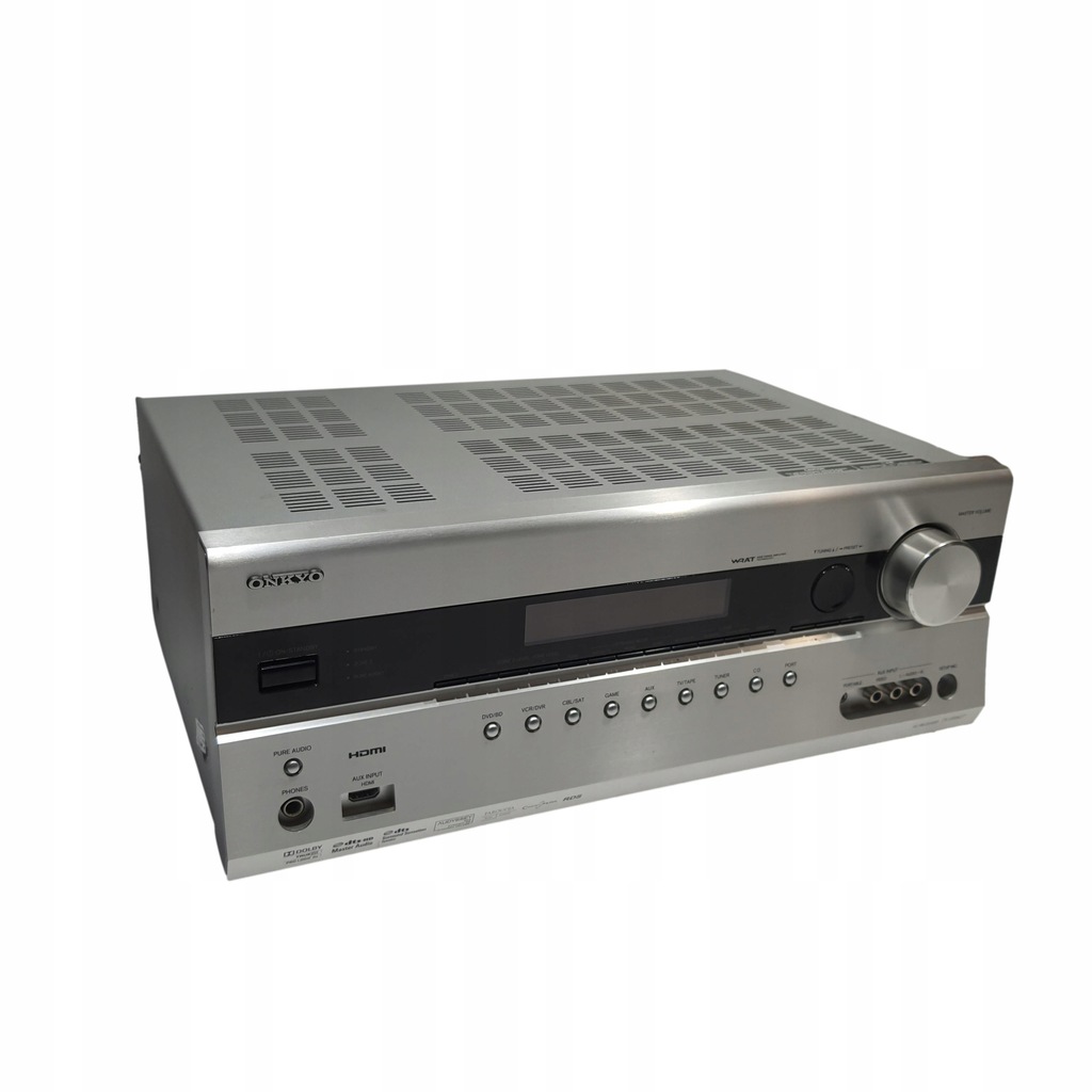 Amplituner ONKYO TX-SR607 7.2 srebrny - 14322689357 - oficjalne archiwum Allegro