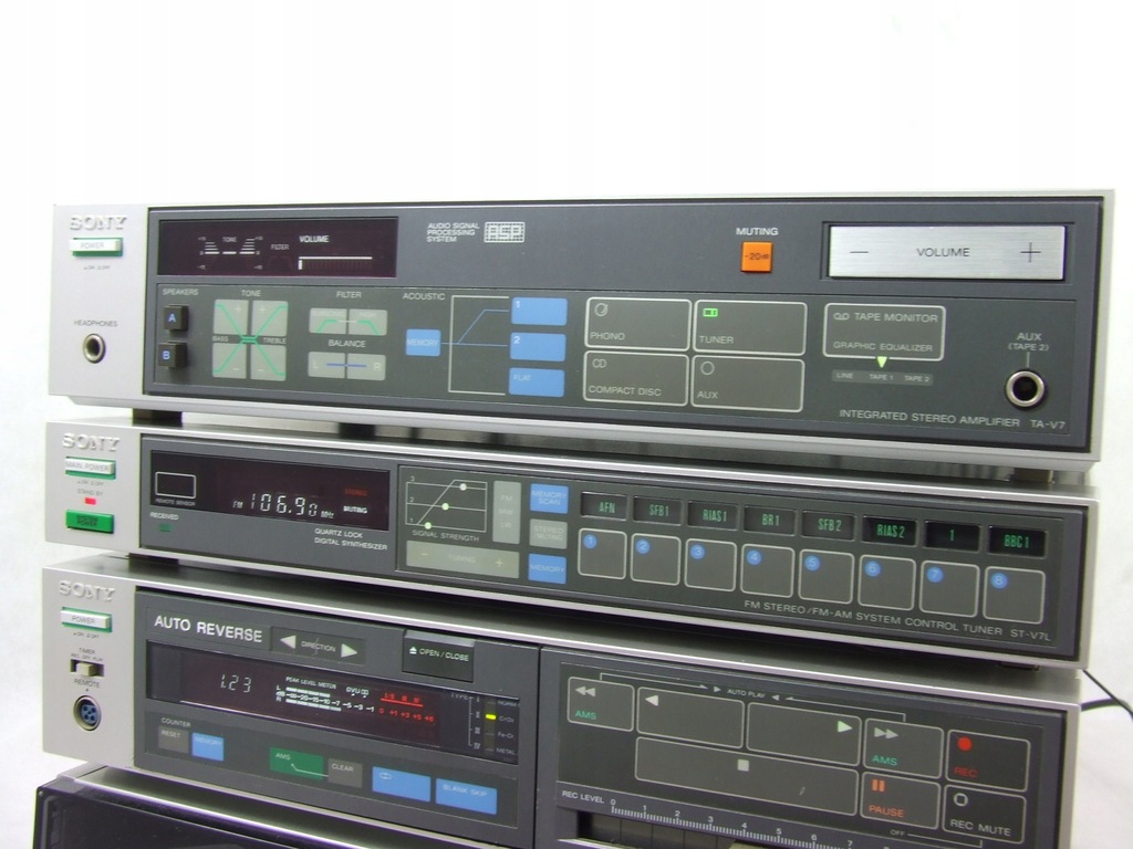 Wieża SONY Precise V7 - 8716684460 - oficjalne archiwum Allegro