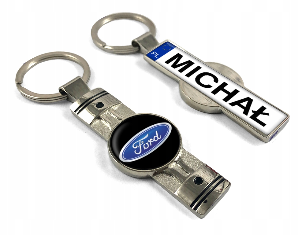 FORD brelok metalowy 2 stronny TABLICA IMIĘ WZORY - 9888150237 ...