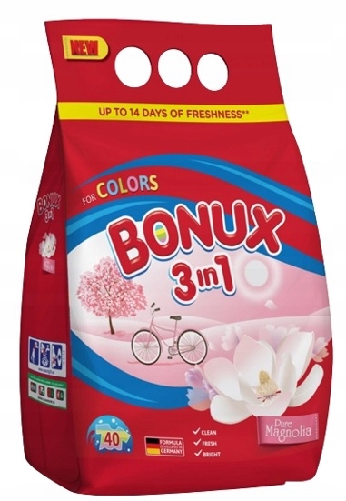 BONUX 3W1 MAGNOLIA PROSZEK DO PRANIA 2KG - 13024235309 - oficjalne ...