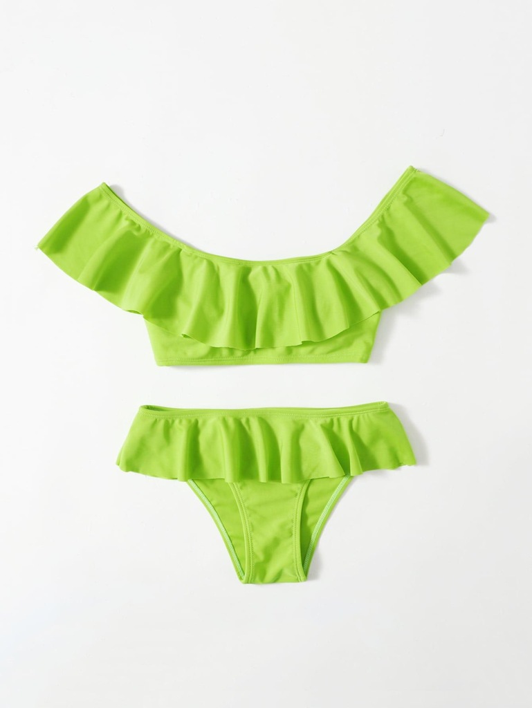 KĄPIELOWY Z FALBANKAMI 140 DC21214 *SHEIN STRÓJ - 13877594594 - oficjalne archiwum Allegro