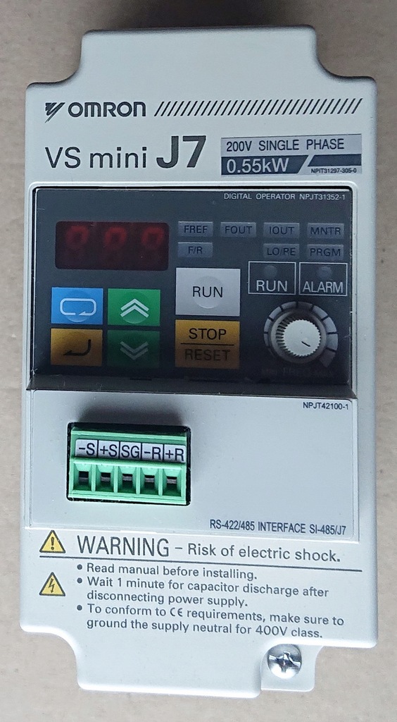 Omron VS mini J7 CIMR-J7AZB0P4 0,55kW 3A - 13263769762 - oficjalne ...