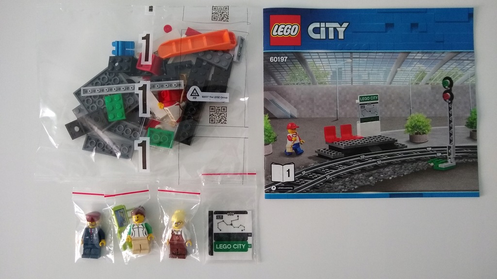 Lego pociąg, 60197, peron, semafor, figurki, nowe - 8912023963 ...