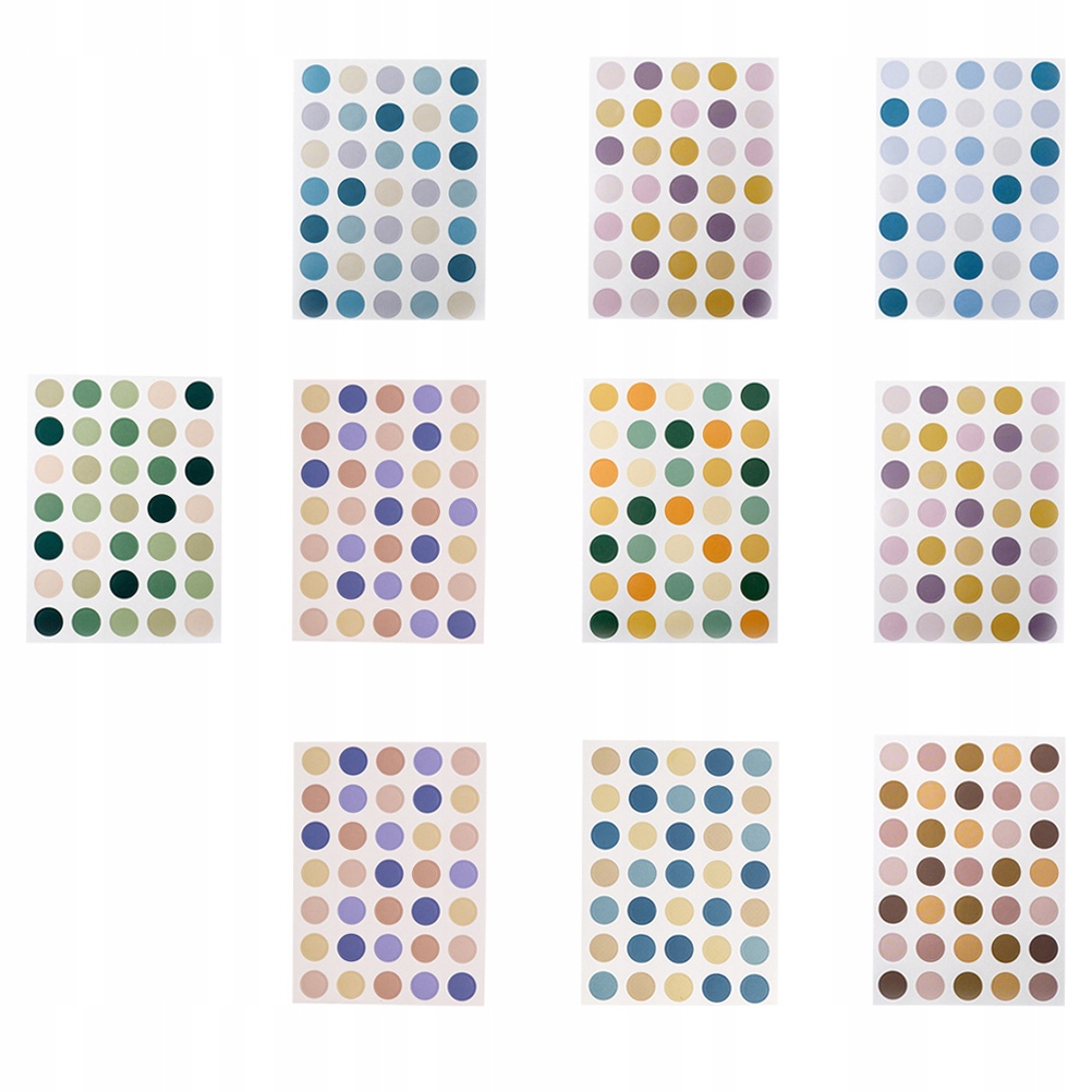 20 arkuszy kolorowe koła naklejki kodowanie - 12018597650 - oficjalne ...