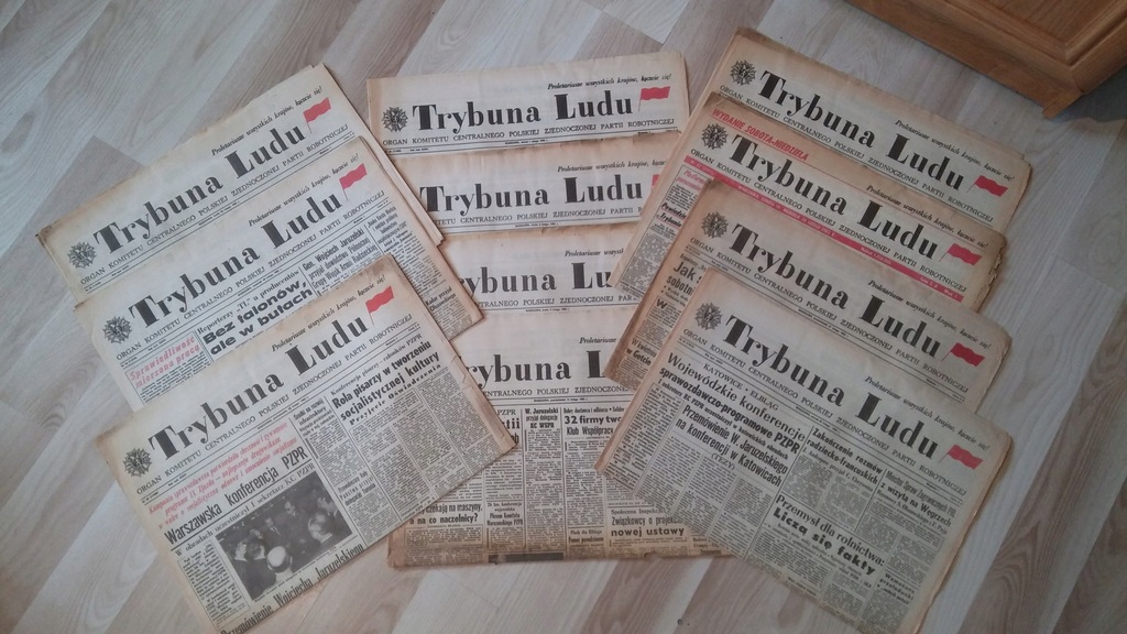STARE GAZETY TRYBUNA LUDU LUTY 1983 11SZT. - 12787291794 - oficjalne ...