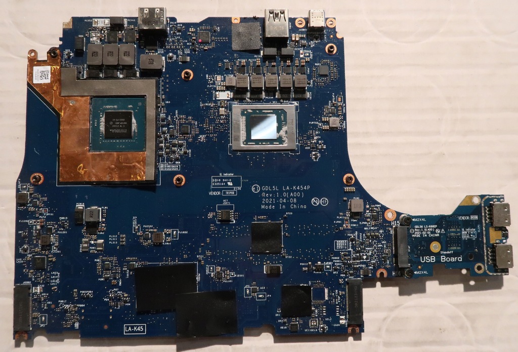 Płyta główna DELL M15 LA-K454P RYZEN 5 5600H RTX3050 - 14997372666 ...