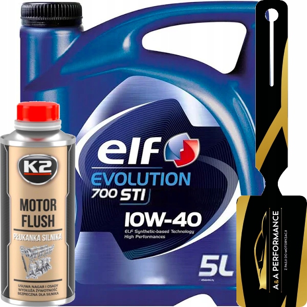 OLEJ ELF 10W40 5L EVOLUTION 700 STI + PŁUKANKA K2 - 12060206656 - oficjalne archiwum Allegro