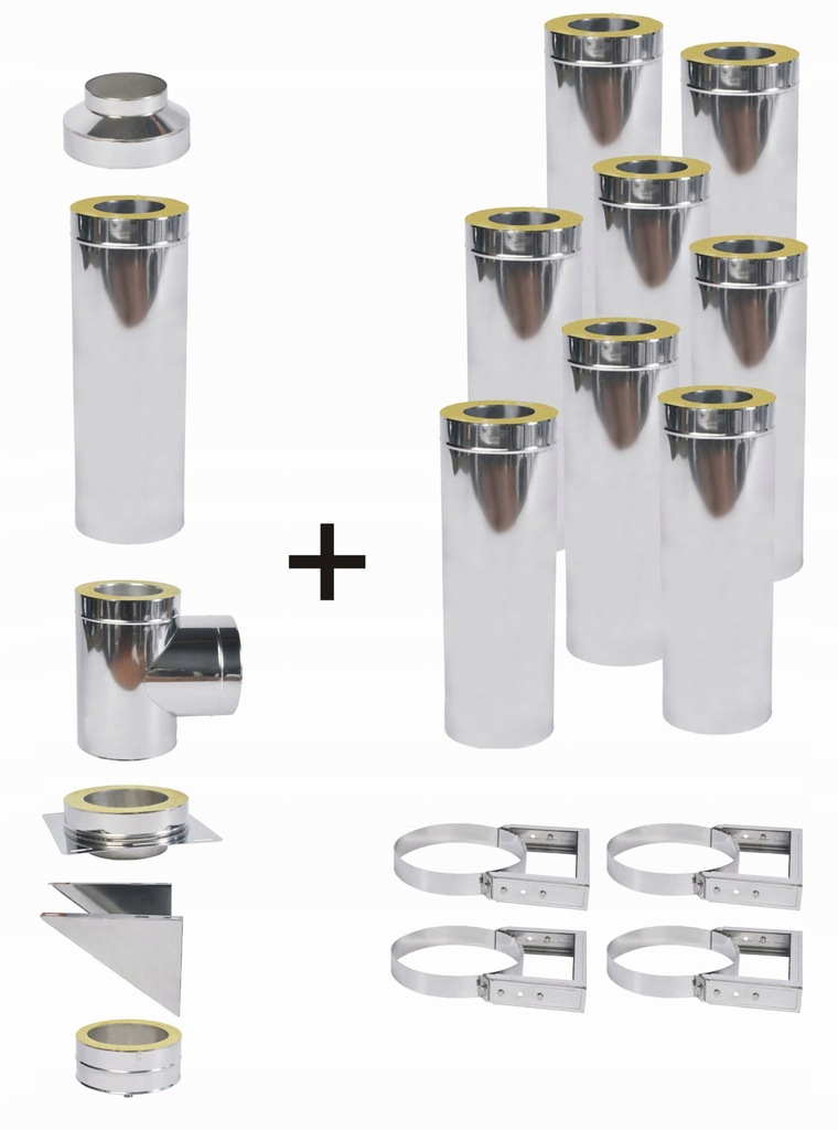 Komin izolowany wiszący 180/8m węgiel ekogroszek - 10563090520 - oficjalne archiwum Allegro