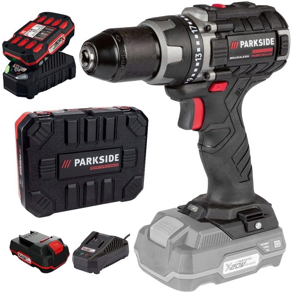 WKRĘTARKA PARKSIDE PERFORMANCE 20 V + WALIZKA - 11776649098 - oficjalne ...
