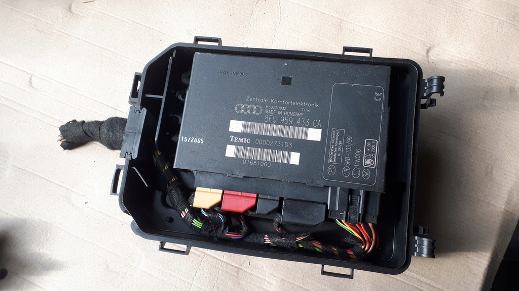 S4 B7 A4 B6 MODUŁ STEROWNIK KOMFORTU 8E0959433CA - 11905626565 ...