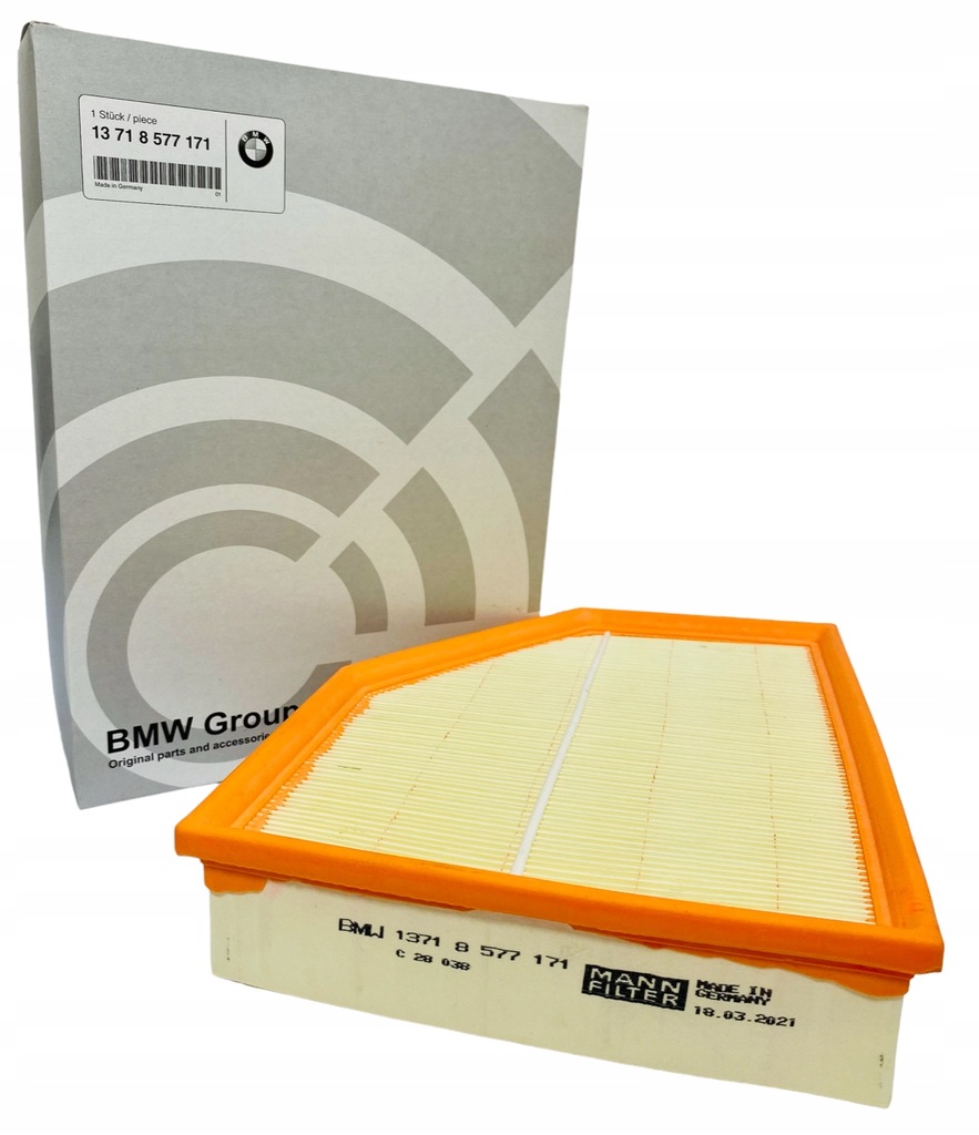 ORYGINAŁ BMW FILTR POWIETRZA 13718577171 C28038 - 12747817644 ...