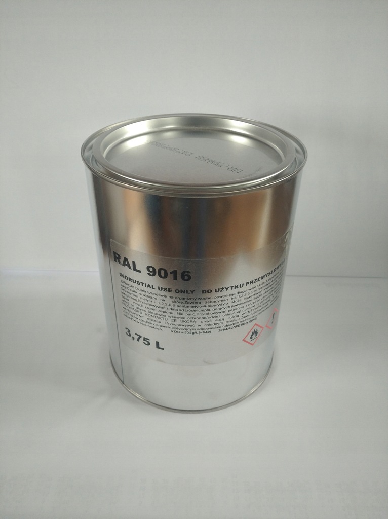 Ral 9016 Lakier Akrylowy 3,75 L BIAŁY - 10126348693 - oficjalne ...