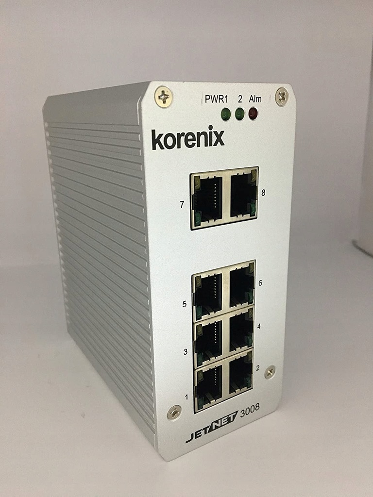 Switch przemysłowy profinet jetnet 3008 korenix - 11825203912 ...