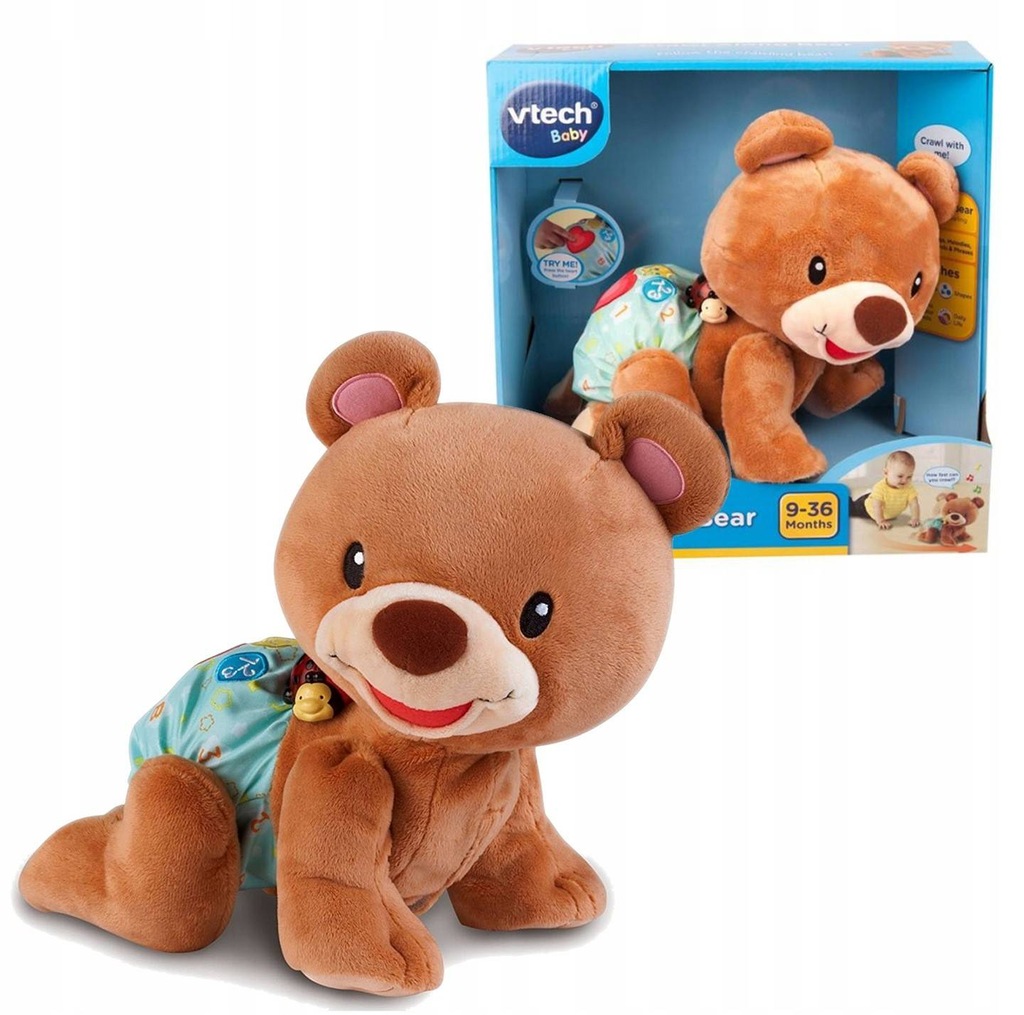 VTECH Raczkujący Miś Tuptuś ORYGINALNY PO POLSKU - 12761984025 ...