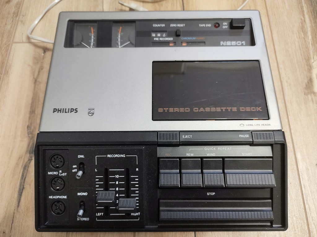 Magnetofon kasetowy Philips N2501 - 13672160265 - oficjalne archiwum Allegro