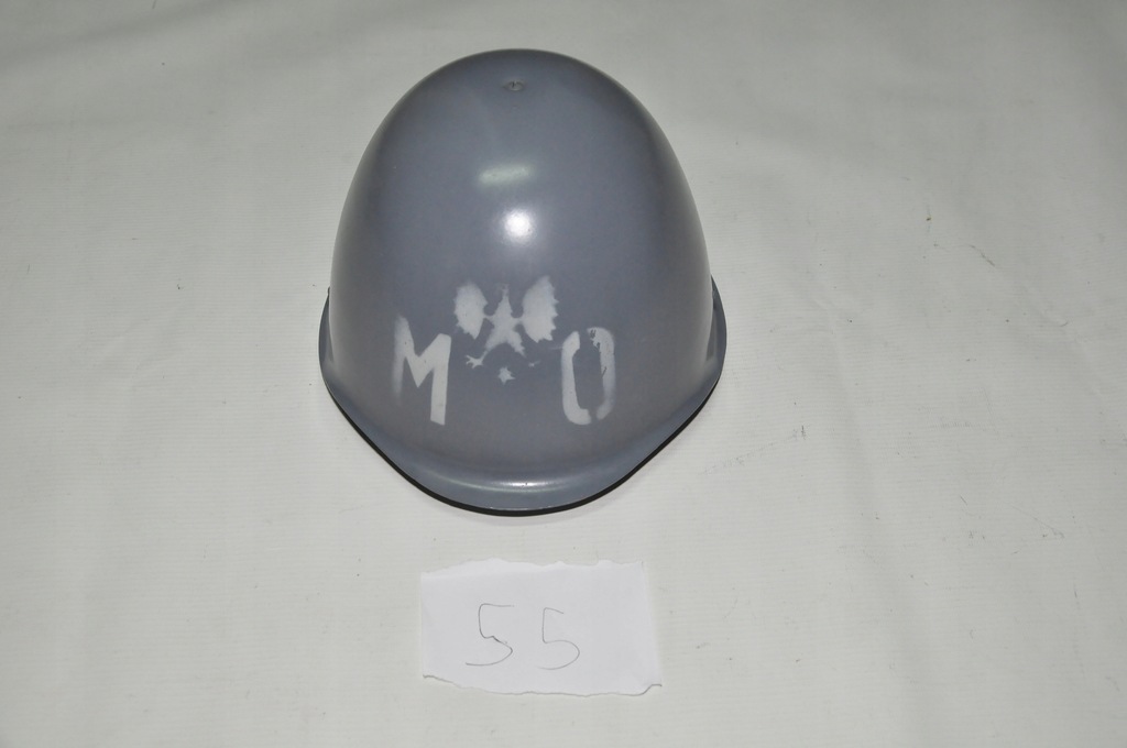 milicja hełm stalowy mo posterunek milicjant prl - 13007375478 ...