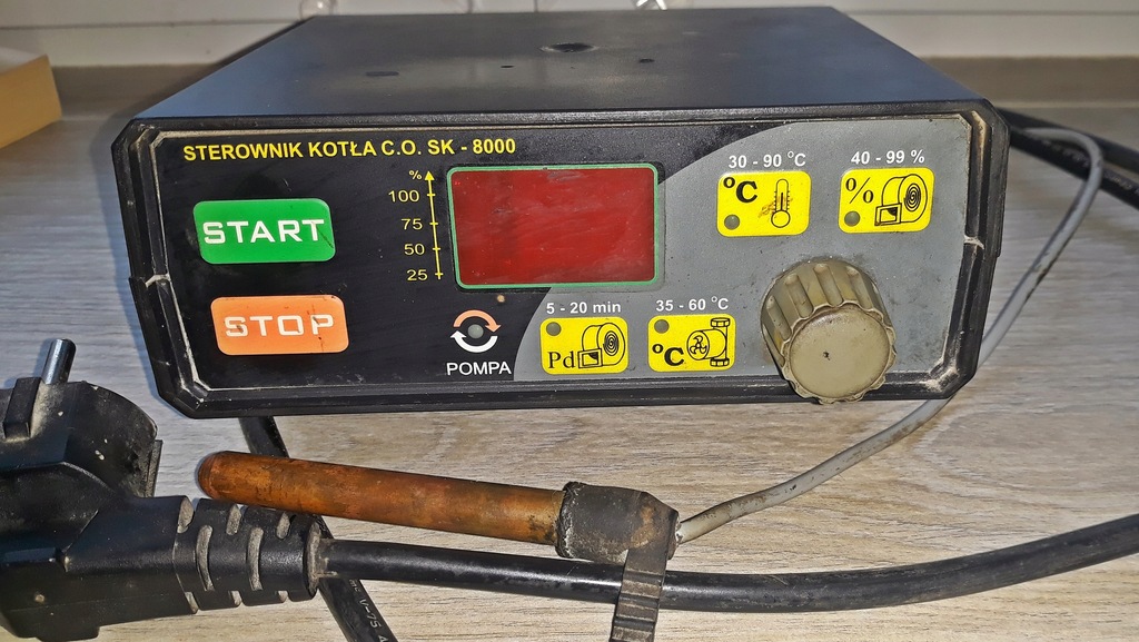 STEROWNIK KOTŁA CO SK 8000 - 8812502824 - oficjalne archiwum Allegro