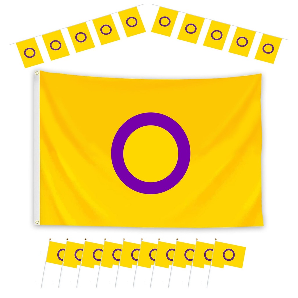 Intersex Pride Flag LGBT Intersex Banner Flags Pri - 12386328368 ...