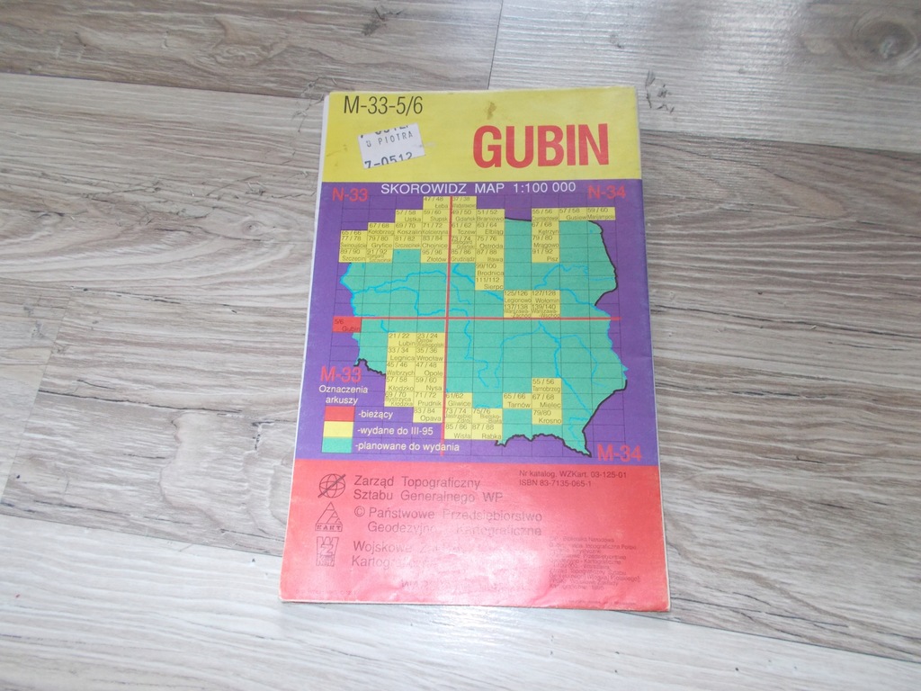 Gubin Rezerwat Spreewald wojskowa mapa topograficz - 9207341427 ...