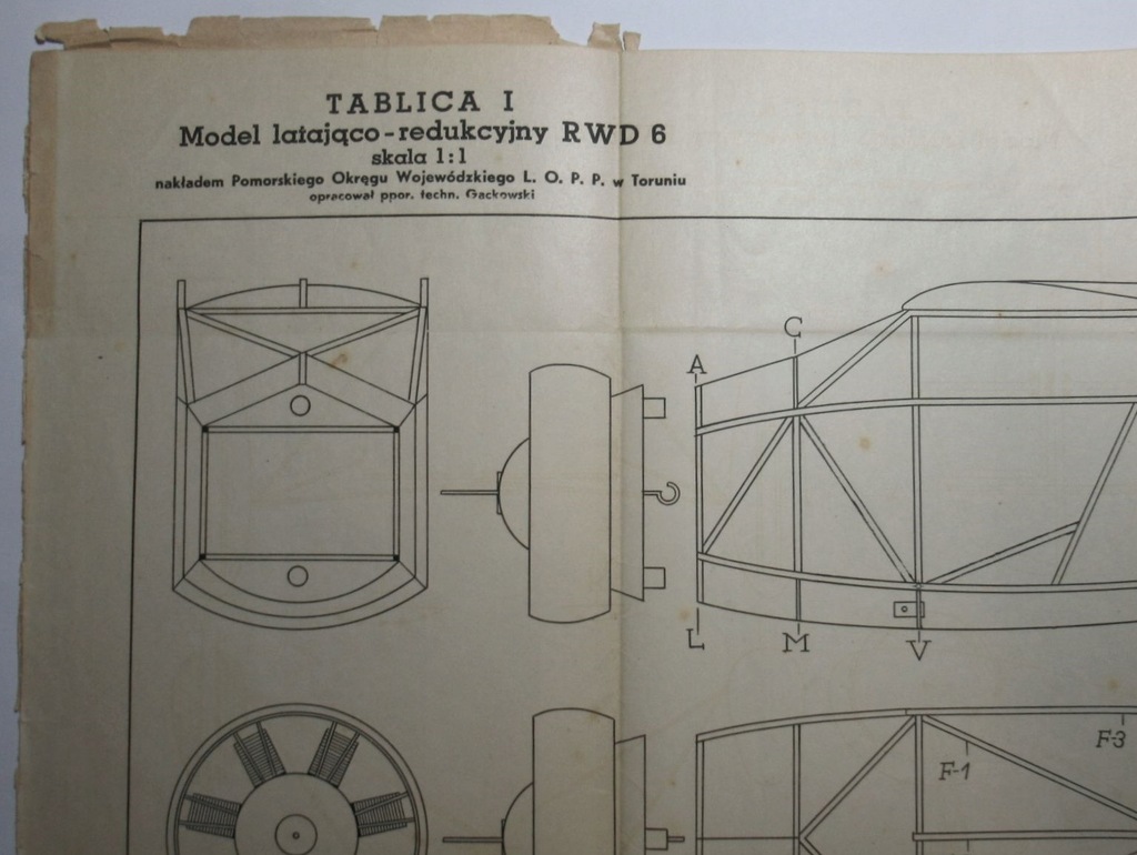 RWD 6, Plany modelarskie 1938 MODEL ŻWIRKI, WIGURY - 14076587442 ...