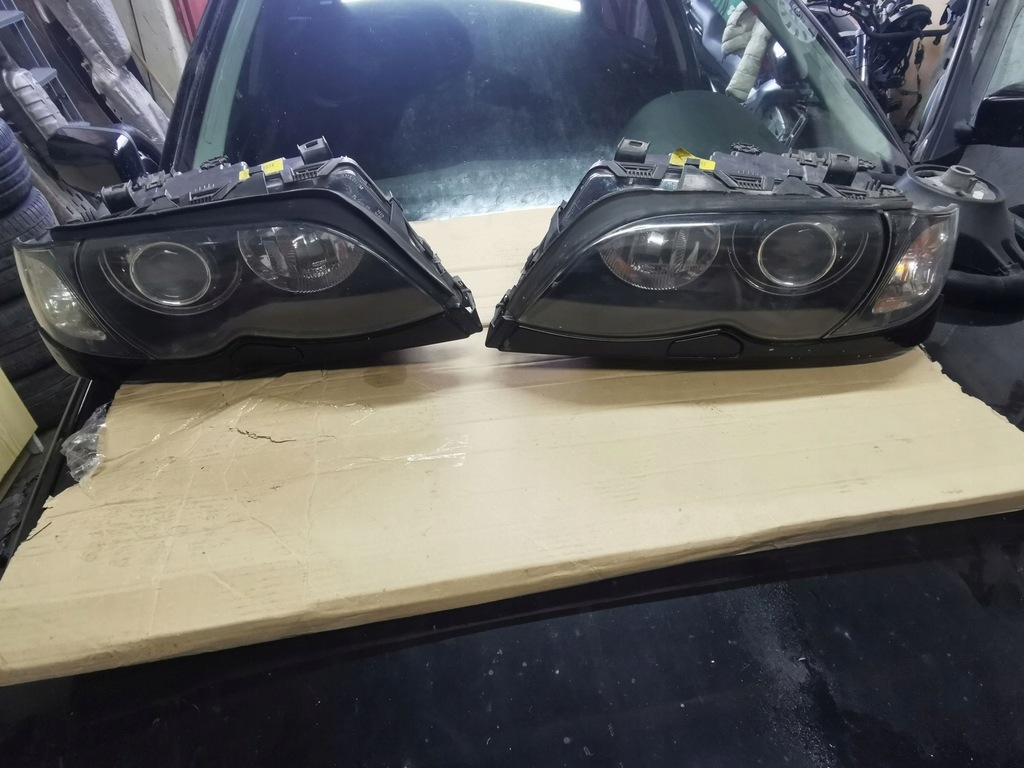 Komplet Lampy XENON BMW E46 Polift spryski listwy - 13422692264 - oficjalne archiwum Allegro