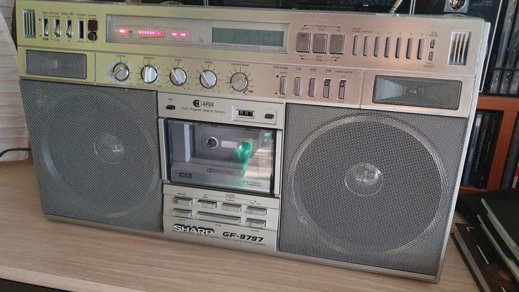 Radiomagnetofon Sharp GF 9797 - 13886674883 - oficjalne archiwum Allegro