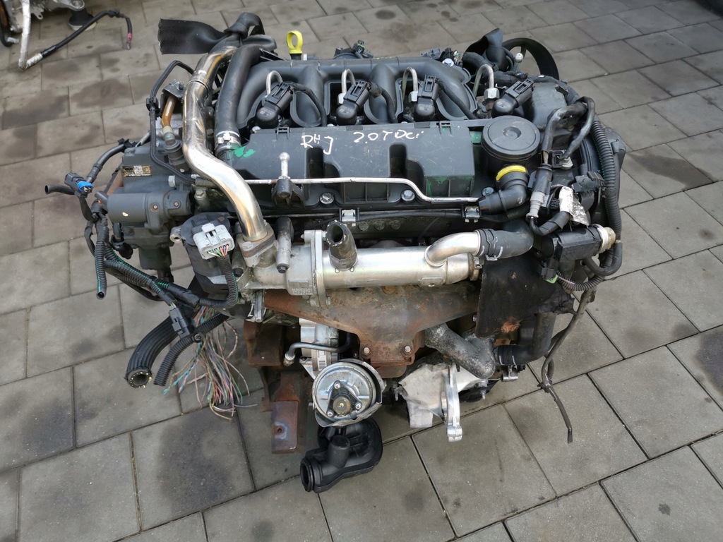 SILNIK KOMPLETNY PEUGEOT 407 CITROEN 2.0 HDI RHJ - 13947845133 - oficjalne archiwum Allegro