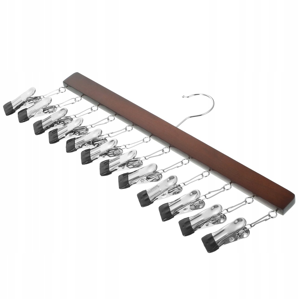 Wood Clothes Rack Sock Baseball Caps Clip Hanger - 13944796908 ...