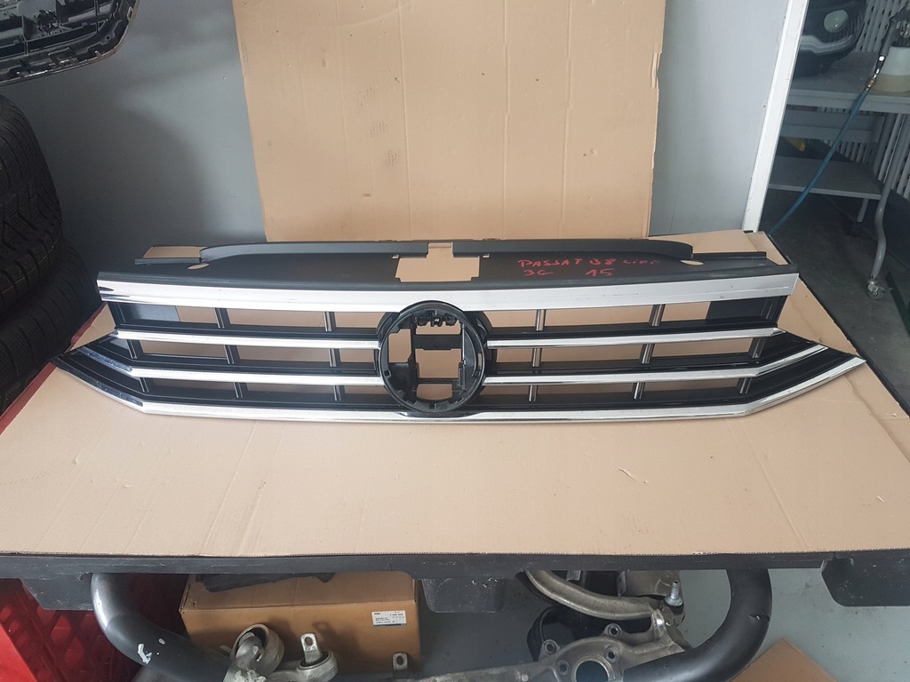 VW PASSAT B8 3G LIFT R LINE ATRAPA / GRILL - 12219151504 - oficjalne archiwum Allegro