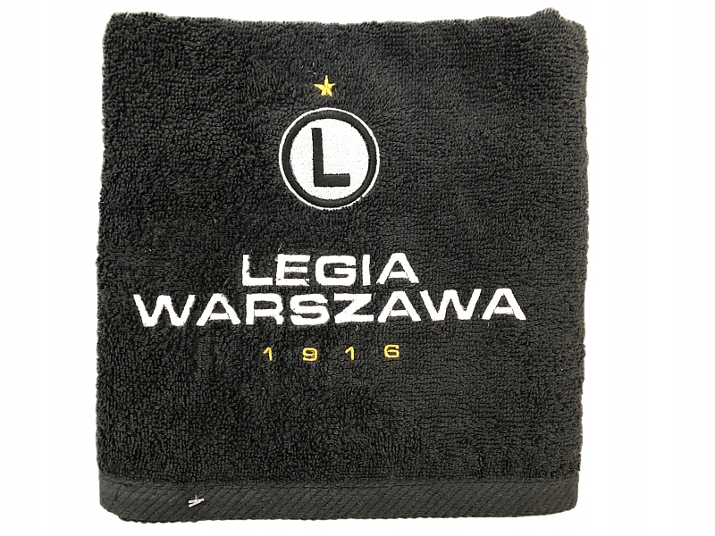 Ręcznik Legia Warszawa duży, czarny 140 x 70 - 11429457399 - oficjalne ...
