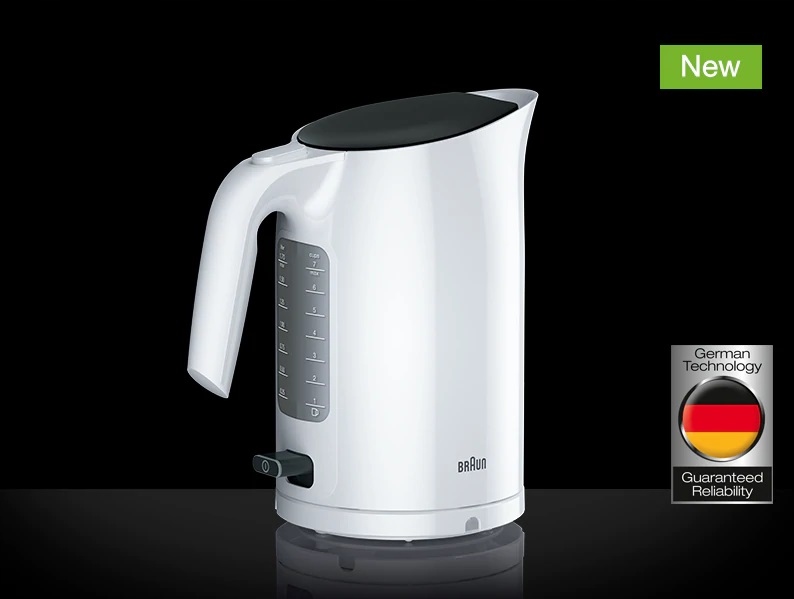 Czajnik Elektryczny Bezprzewodowy Braun WK3000 WH - 8718556539 - oficjalne archiwum Allegro
