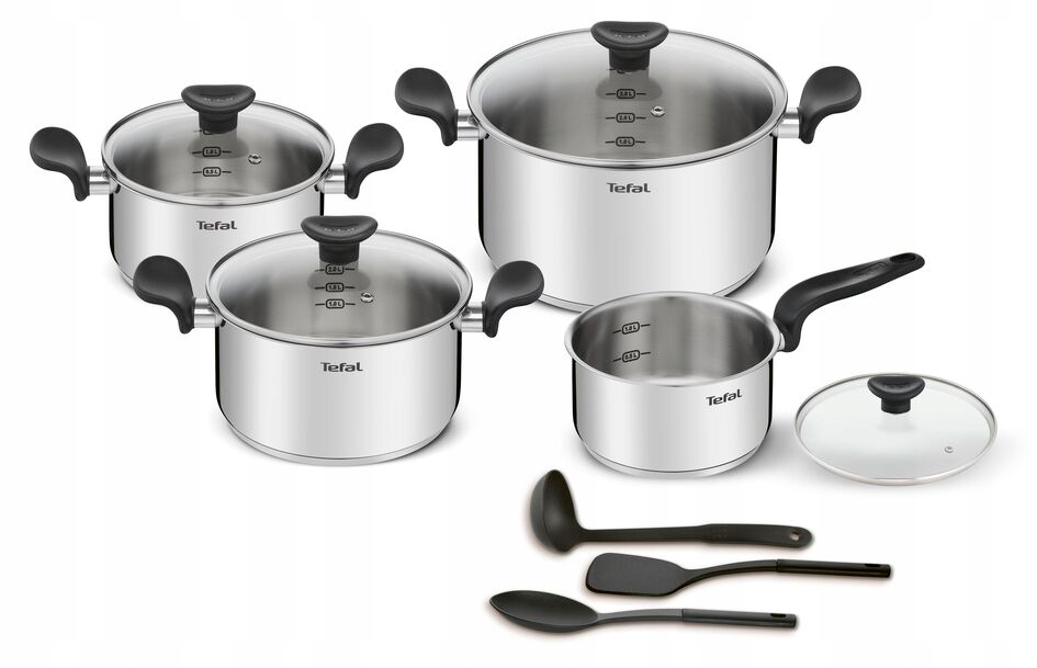 Zestaw garnków TEFAL Primary stal nierdzewna indukcja 11 el. - 15439044301 - oficjalne archiwum ...