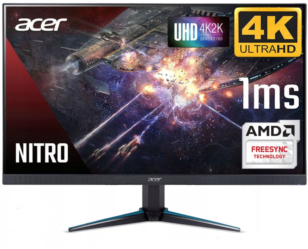 Monitor Acer NITRO VG280K IPS 4K 1ms FreeSync HDR - 10478949965 - oficjalne archiwum Allegro