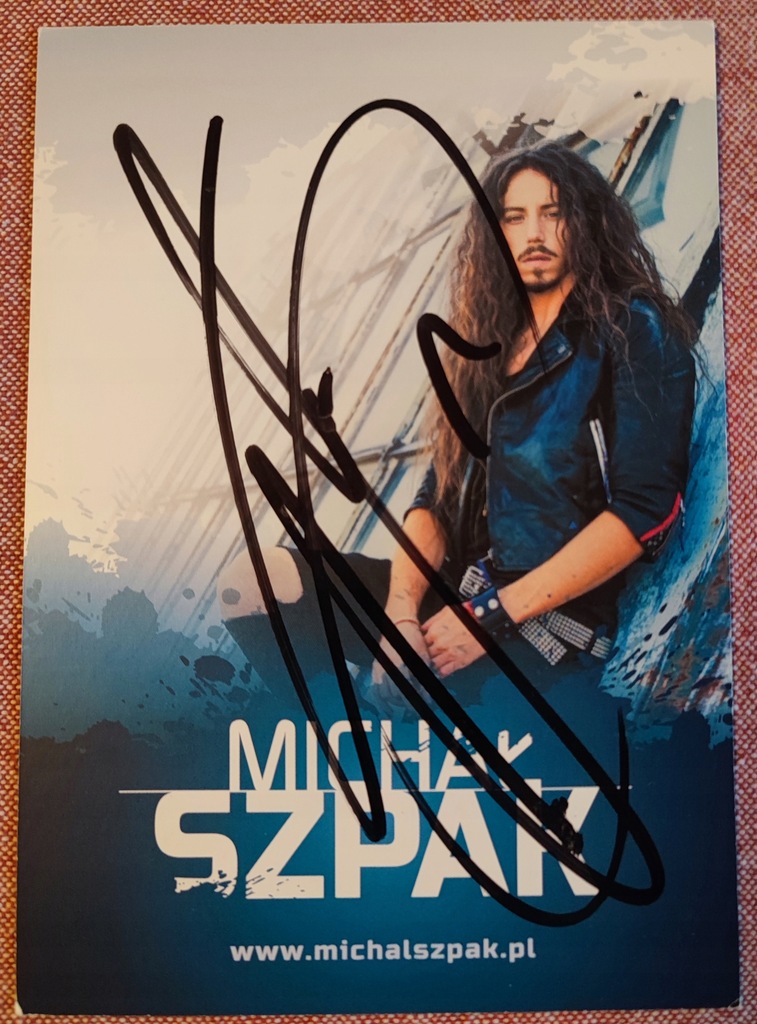Michał Szpak - ORYGINALNY autograf - 13320348114 - oficjalne archiwum ...