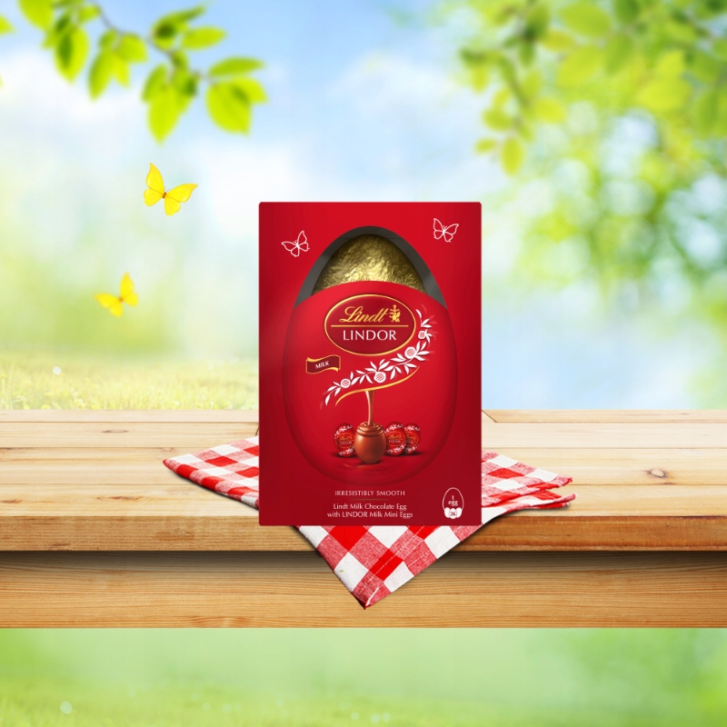 Jajeczka czekoladowe Lindt Wielkanoc 215g + GRATIS praliny orzechowe ...