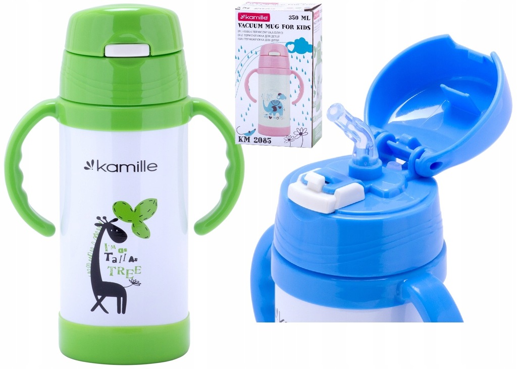 KUBEK TERMICZNY TERMOS BIDON DLA DZIECKA 350 ml - 8774127262 - oficjalne archiwum Allegro