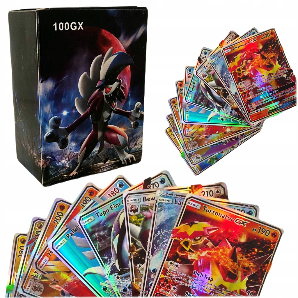 KOLEKCJONERSKIE KARTY POKEMON V-MAX BOX 100 SZT - 13414694704 ...