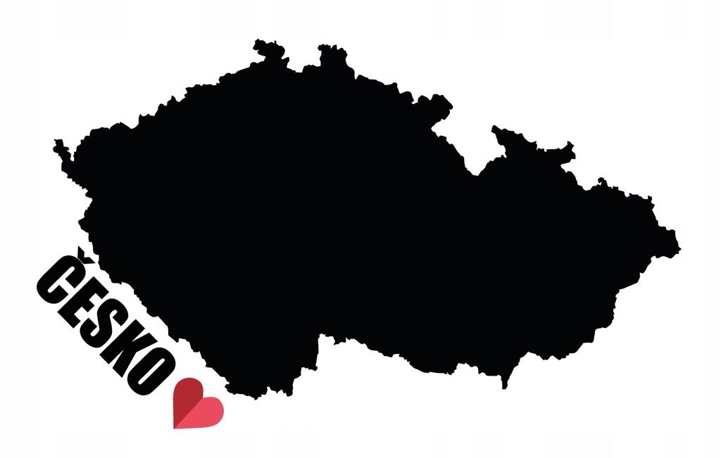 Mapa naklejka CZECHY Czechia Cesko mapa gadżet - 11153905112 ...