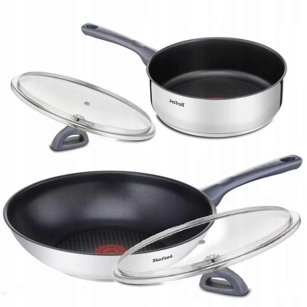 PATELNIA GŁĘBOKA + WOK TEFAL DAILY COOK INDUKCJA - 11901948981 - oficjalne archiwum Allegro