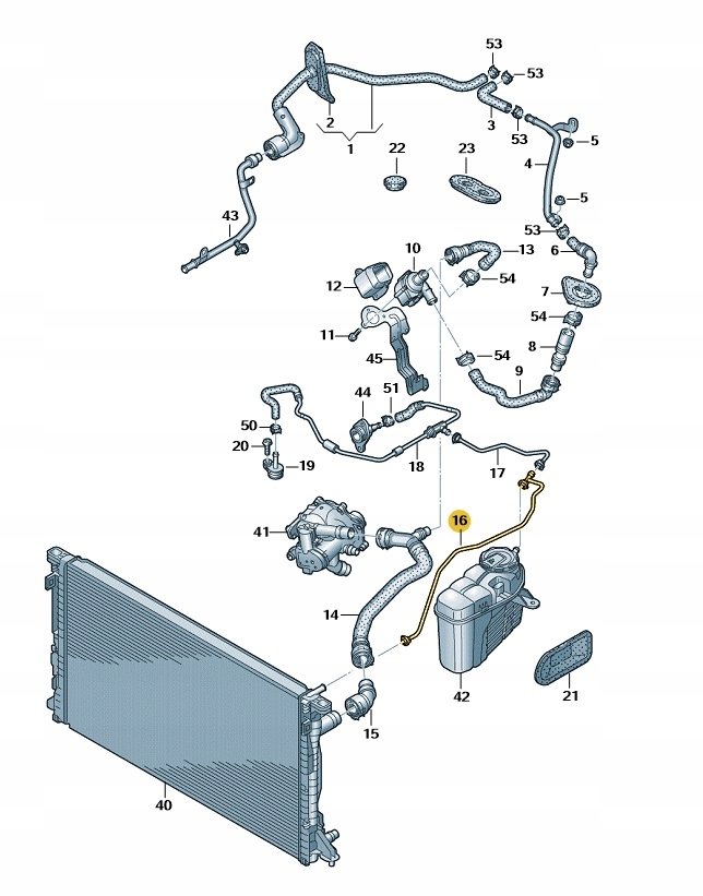 PRZEWÓD WODNY AUDI A6 A7 C8 ORYGINAŁ OE - 12800697013 - oficjalne ...