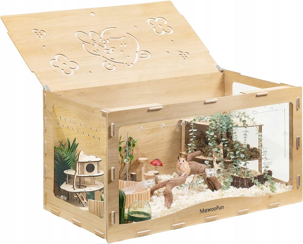 Klatka dla chomika drewniana 100x50x50cm. - 12918173782 - oficjalne ...