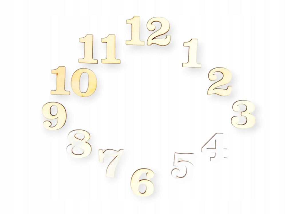 CYFRY do zegara sklejka 2 komplety decoupage 3 cm - 12819861583 - oficjalne archiwum Allegro