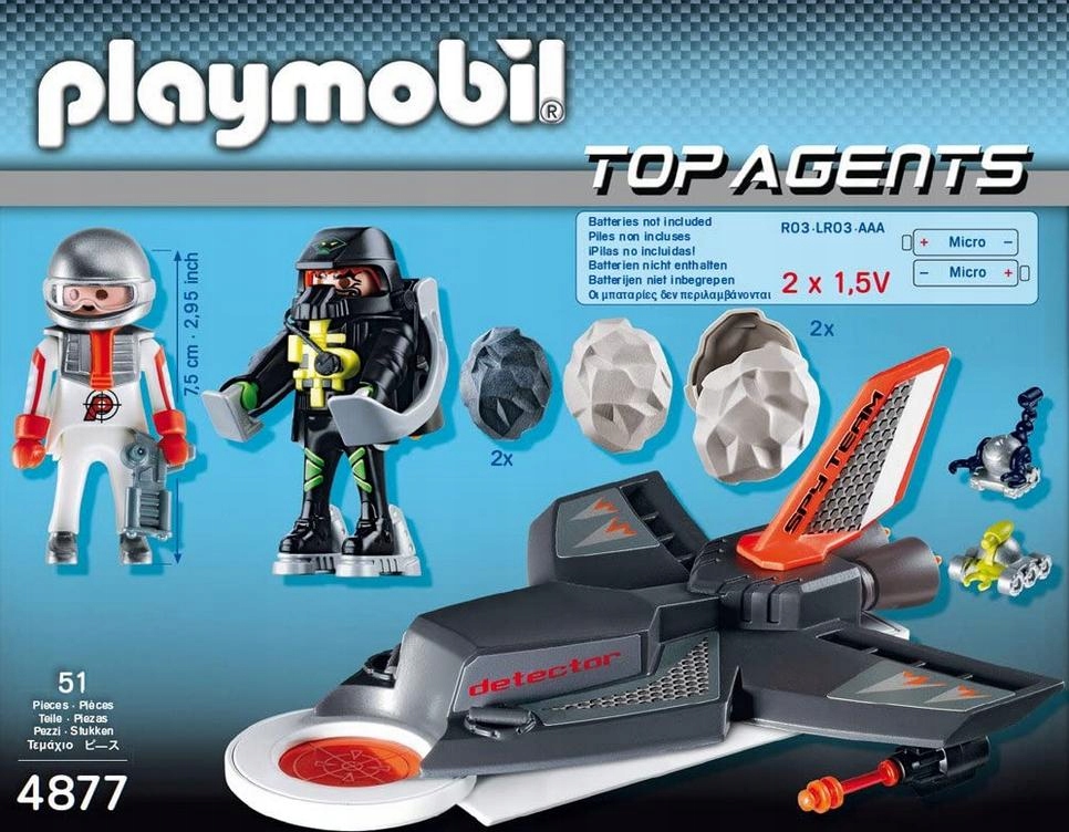Playmobil 4877 Robo-Gang detektor wykrywacz metali - 11792312690 ...