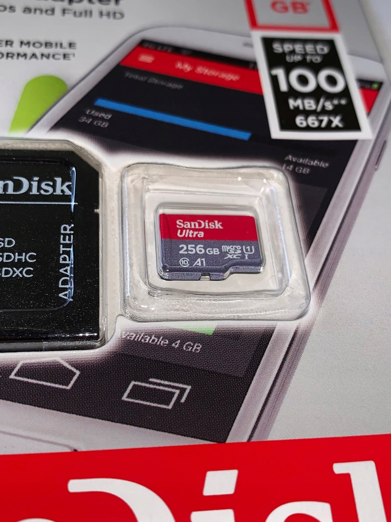 Karta SANDISK ULTRA microSDXC 256GB 100MB/s A1 10 - 7949362835 ...